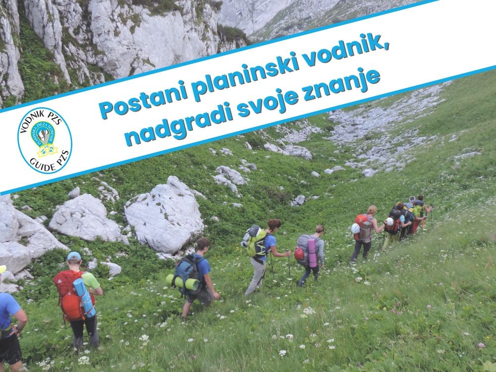 Planinska zveza Slovenije - Planinska vodniška usposabljanja 2026 | razpis